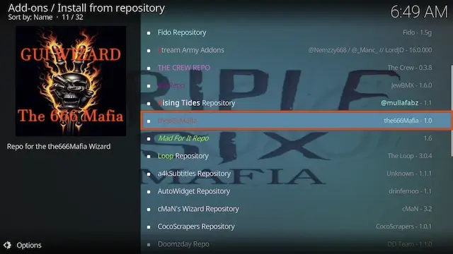 How to Install The 666 Mafia Build Wizard for Kodi