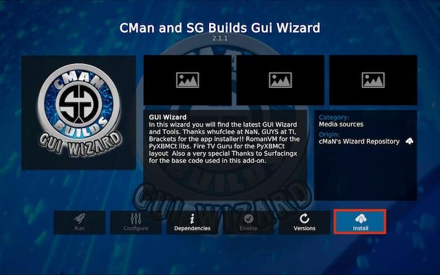 How to Install cMan & SG Builds Wizard for Kodi