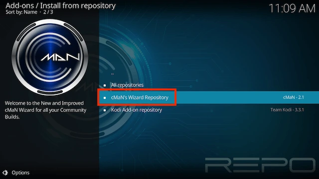 How to Install cMan & SG Builds Wizard for Kodi