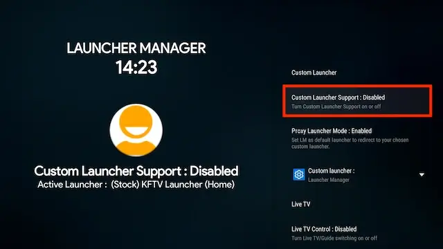 Block OTA Updates and install custom launcher for firesticks