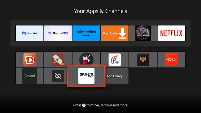 Install SportsFire for Firestick: Sportsfire Downloader Code